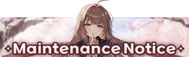 [Maintenance] (Global 1, Japan) 12/31 (Wed) Temporary Maintenance ...